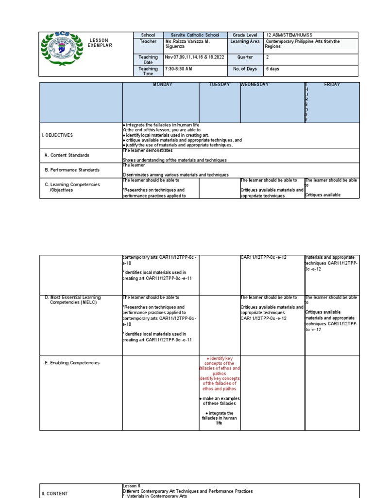 Quarter 2 Lesson 6 Cpar | PDF | Learning | Classroom Management