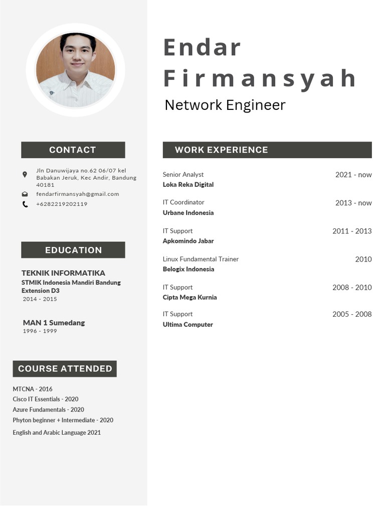 CV - Endar Firmansyah 2022 | PDF | Business
