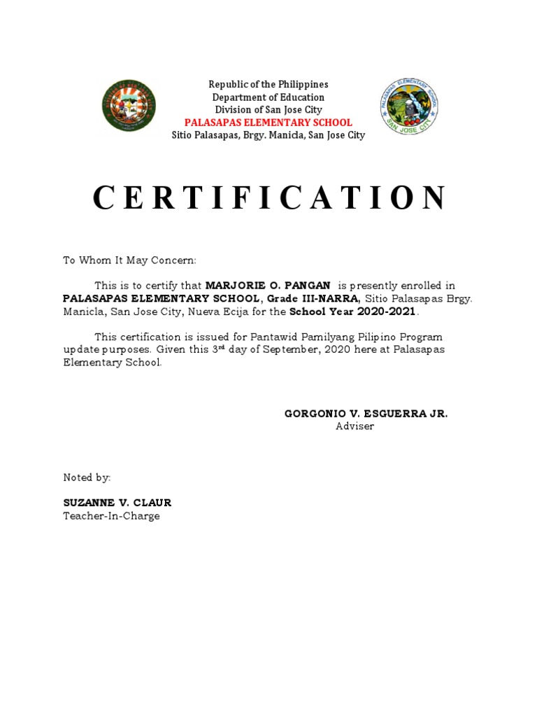 4ps Certification | PDF