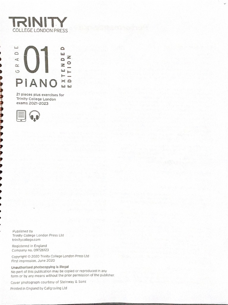 Trinity Grade 1 2021-2023 Book | PDF