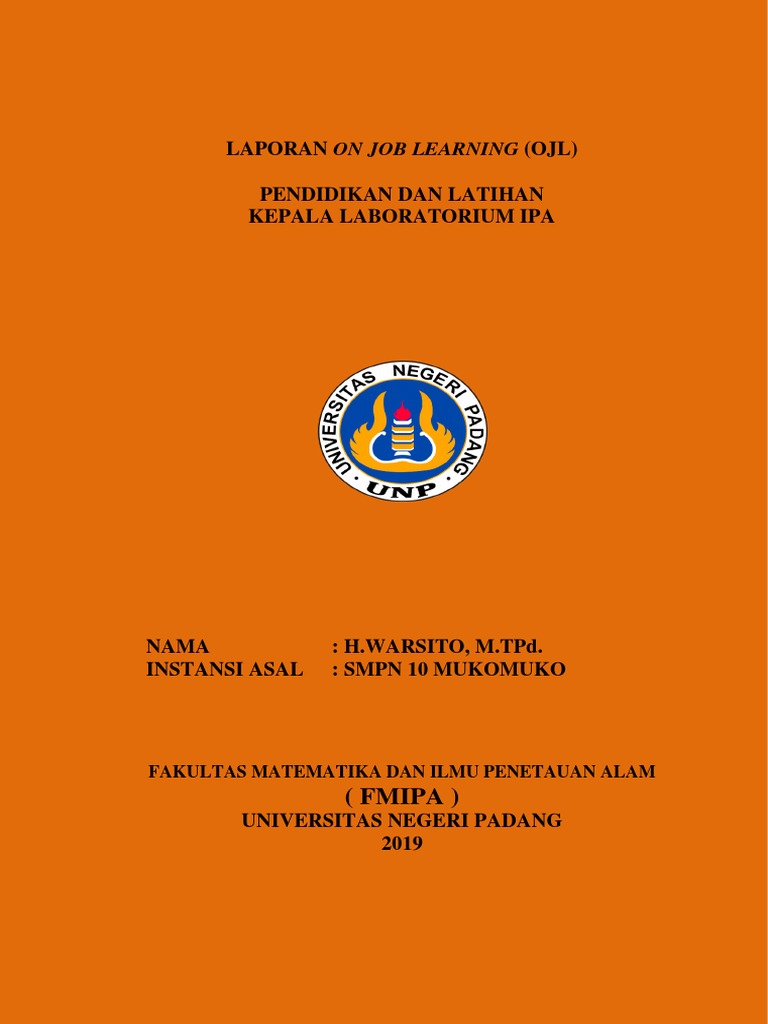 Cover Laporan Ojl | PDF