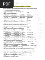 Math 9-1st Quarter Final Exam With TOS and Answer Key | PDF | Quadratic Equation | Mathematics