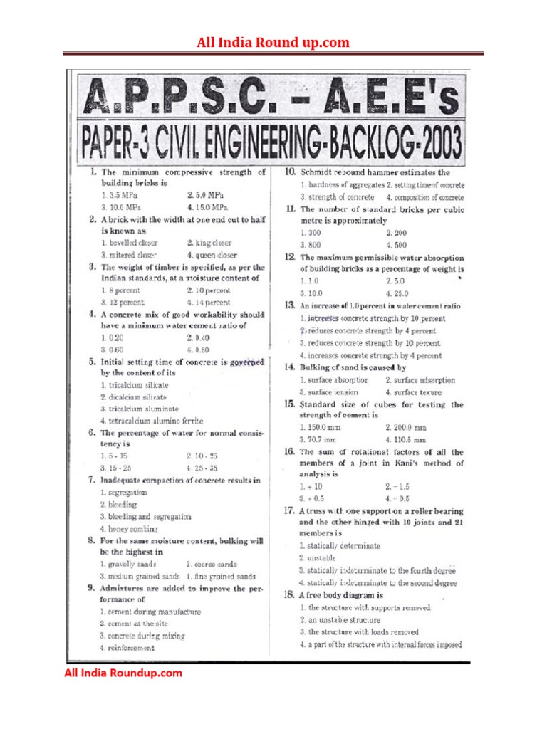 AEE-Civil-Paper 3-2003 | PDF