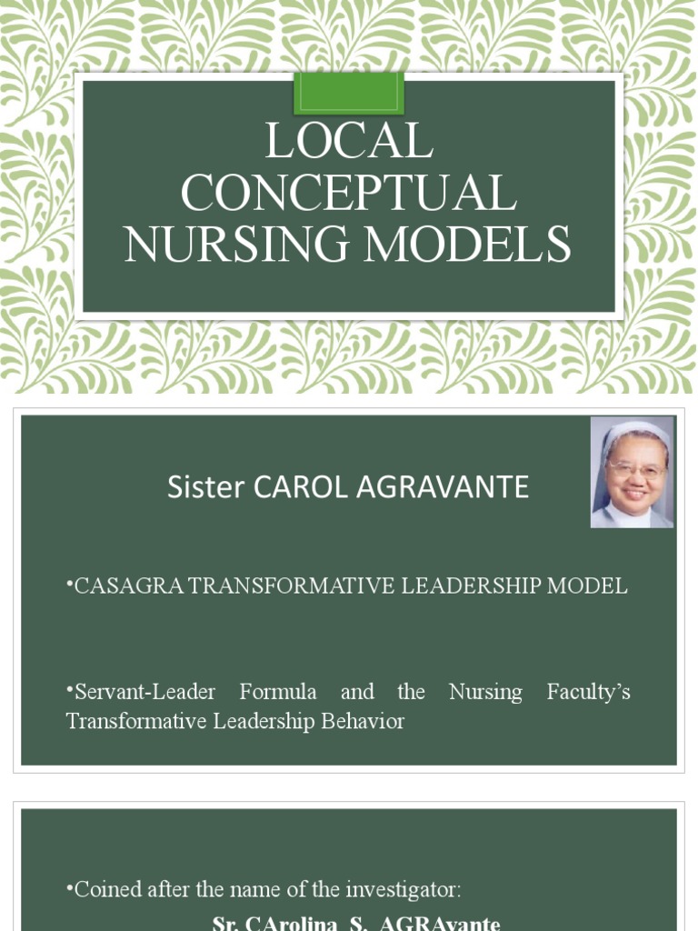 Local Conceptual Nursing Models ONLINE | PDF | Nursing | Servant Leadership