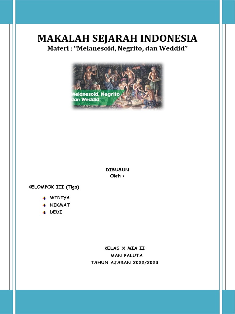 MAKALAH Melanesoid, Negrito, Dan Weddid | PDF