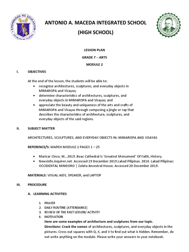 Lesson Plan | PDF | Lesson Plan | Behavior Modification