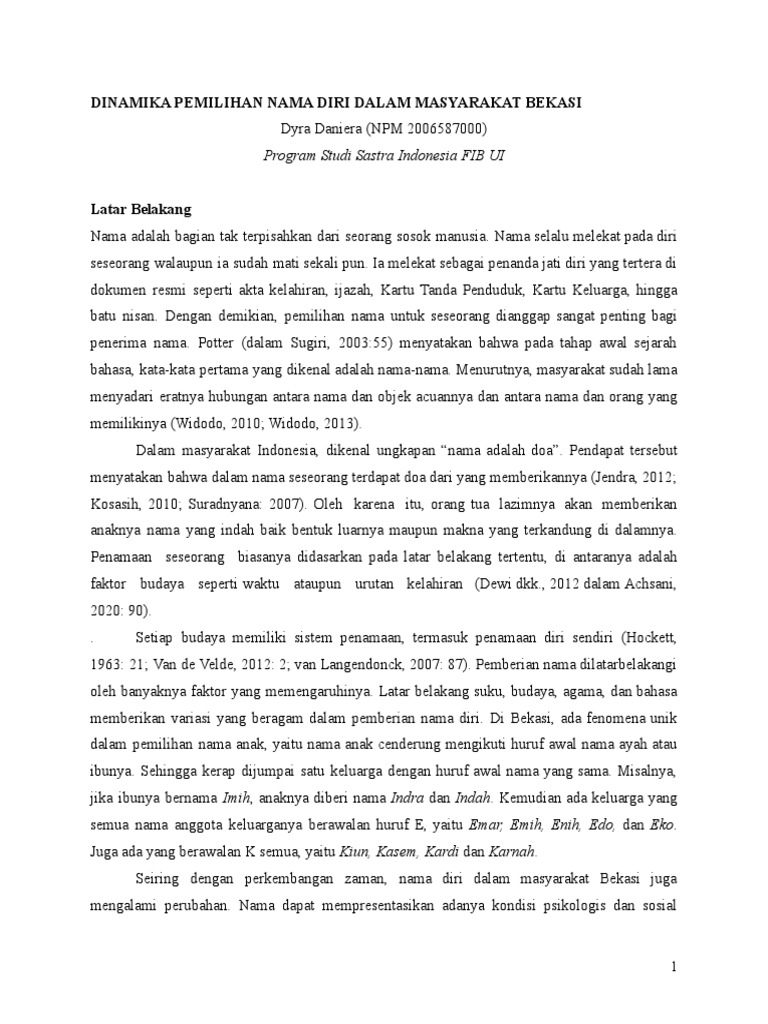 SP UAS Dyra Daniera | PDF