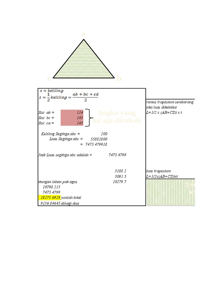 Rumus Segitiga Sembarang | PDF