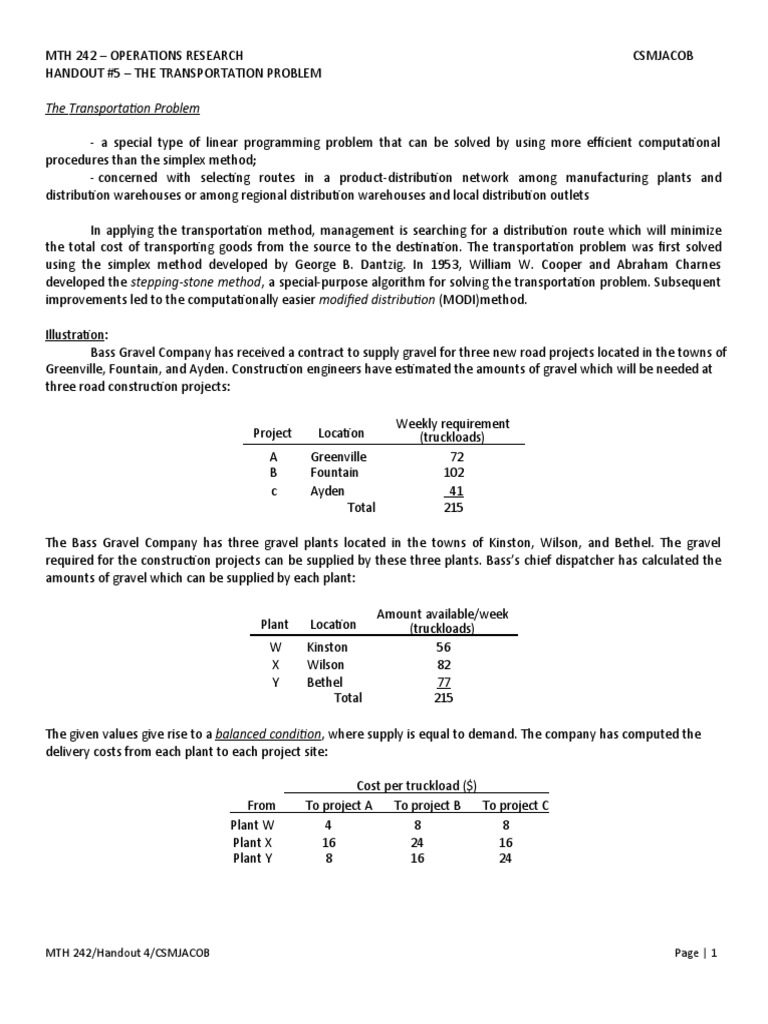 Optimize Transportation Costs | PDF | Linear Programming | Applied Mathematics