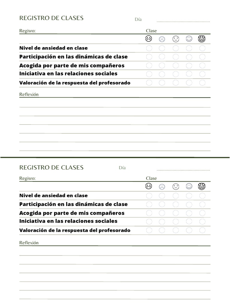 Registro Diario | PDF | Crecimiento personal y profesional | Salud y ...