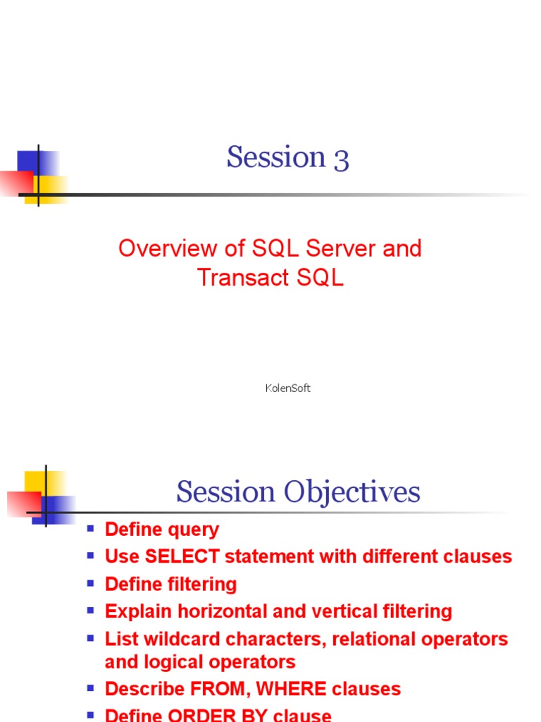 KSession 3 | PDF | Computer Science | Computer Data