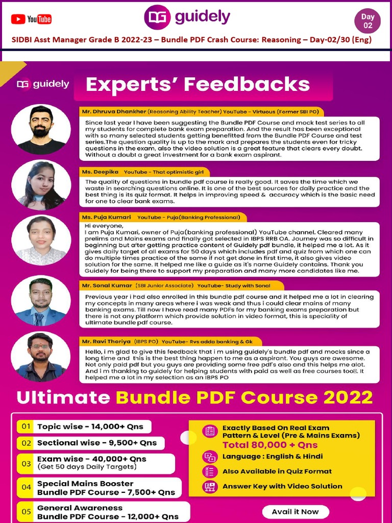 Sidbi Crash Course Day - 2 e 167186975268 | PDF | Interest | Test ...