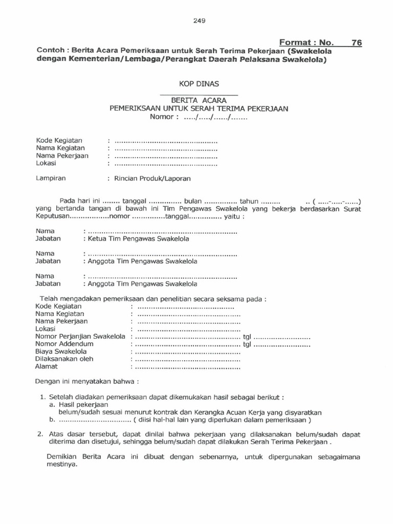 BAPP Swakelola | PDF