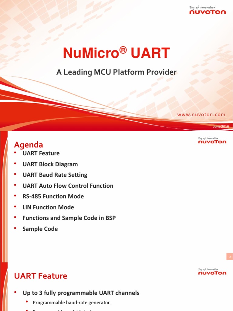 09 Nutiny-Nuc029 Uart | PDF | Computer Data | Computing