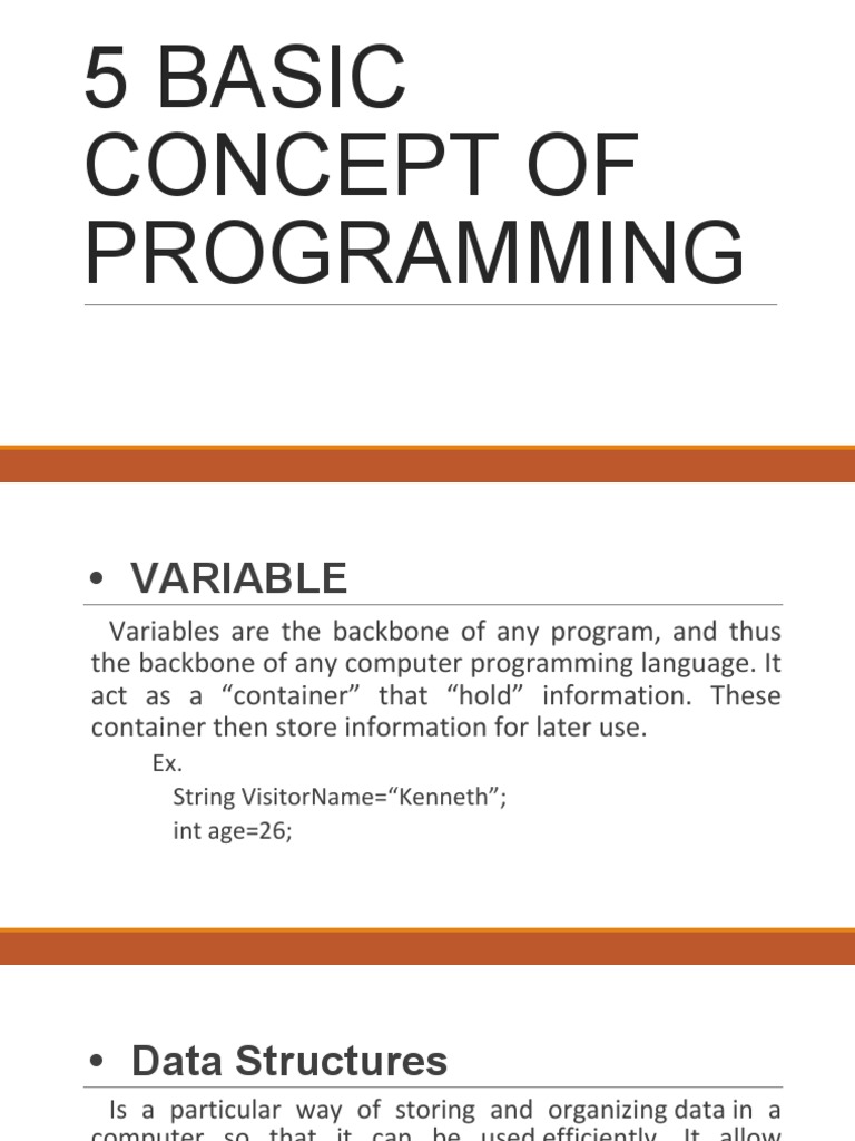 5 Basic Concept of Programming | PDF