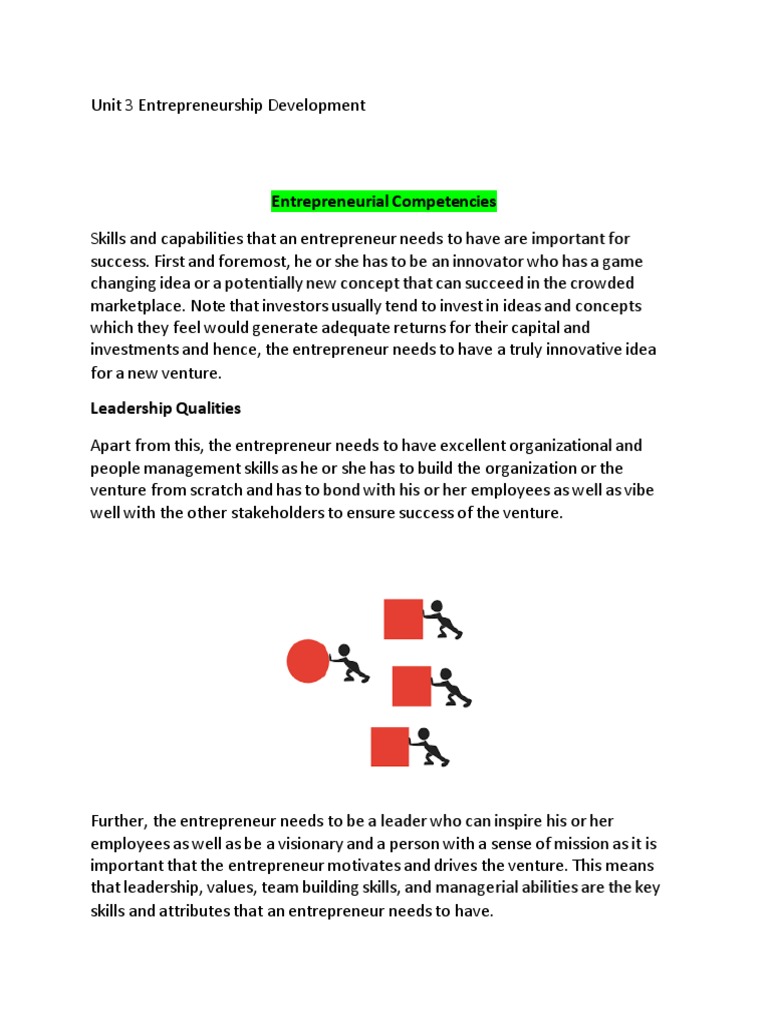 Unit 3 Entrepreneurship Development | PDF | Entrepreneurship | Design ...