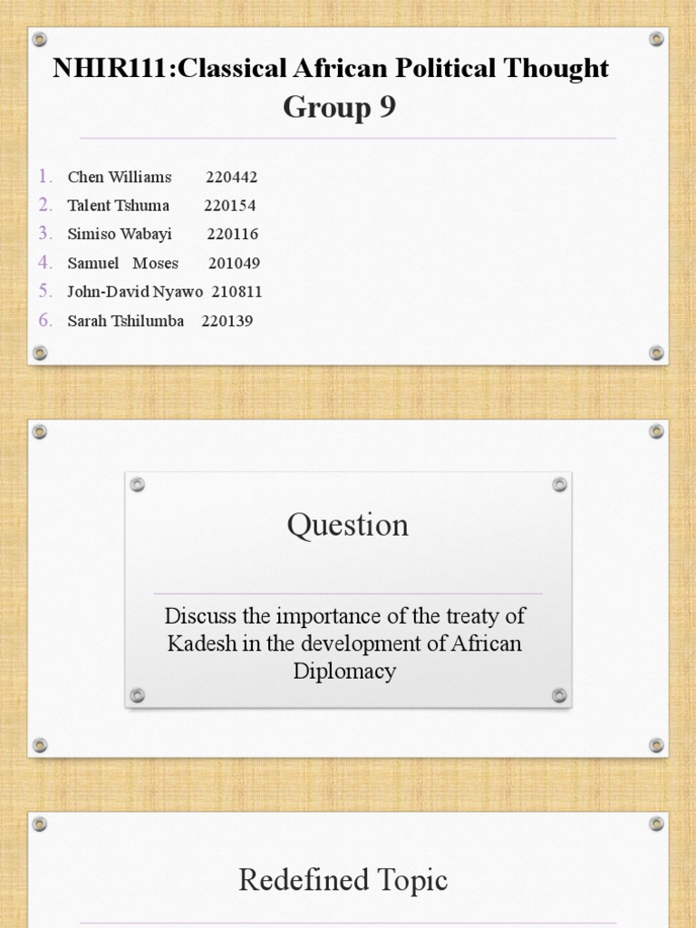 TREATY OF KADESH ASSIGNMENT - 2023 Scholar | PDF | Ancient Egypt ...