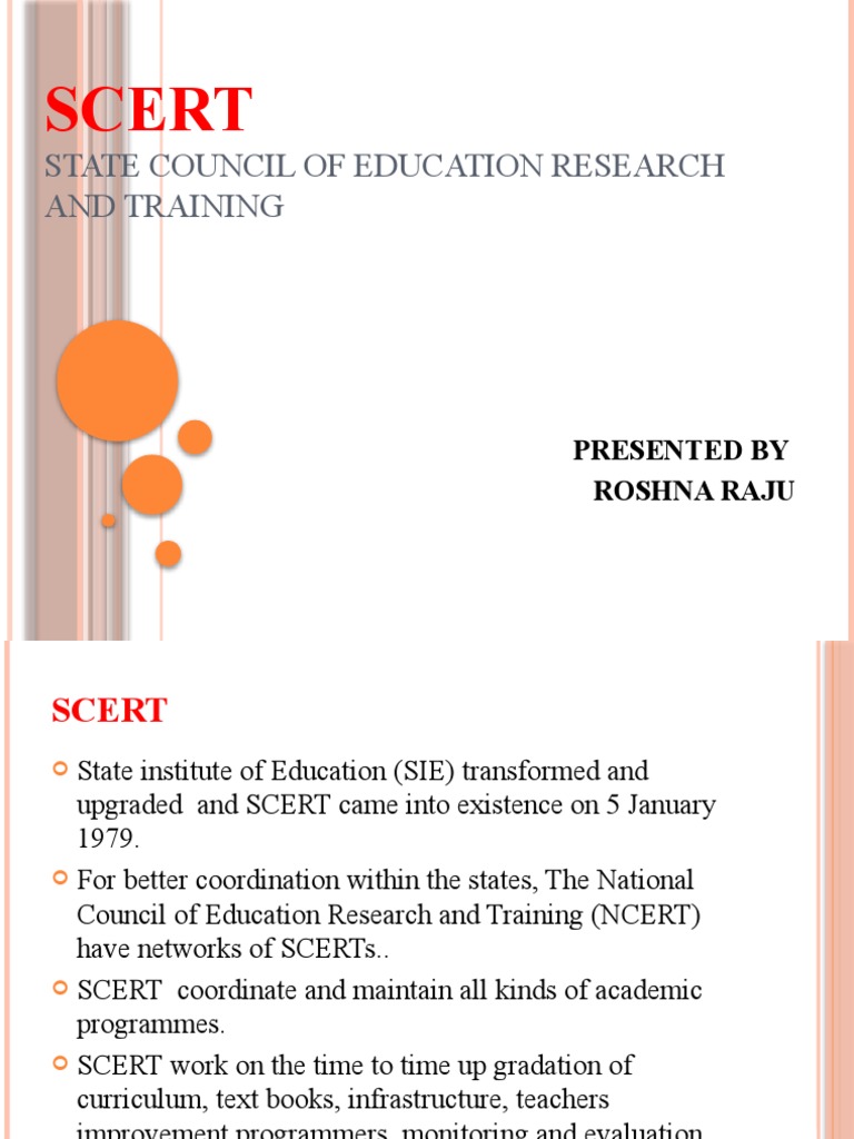 SCERT | PDF | Teachers | Curriculum