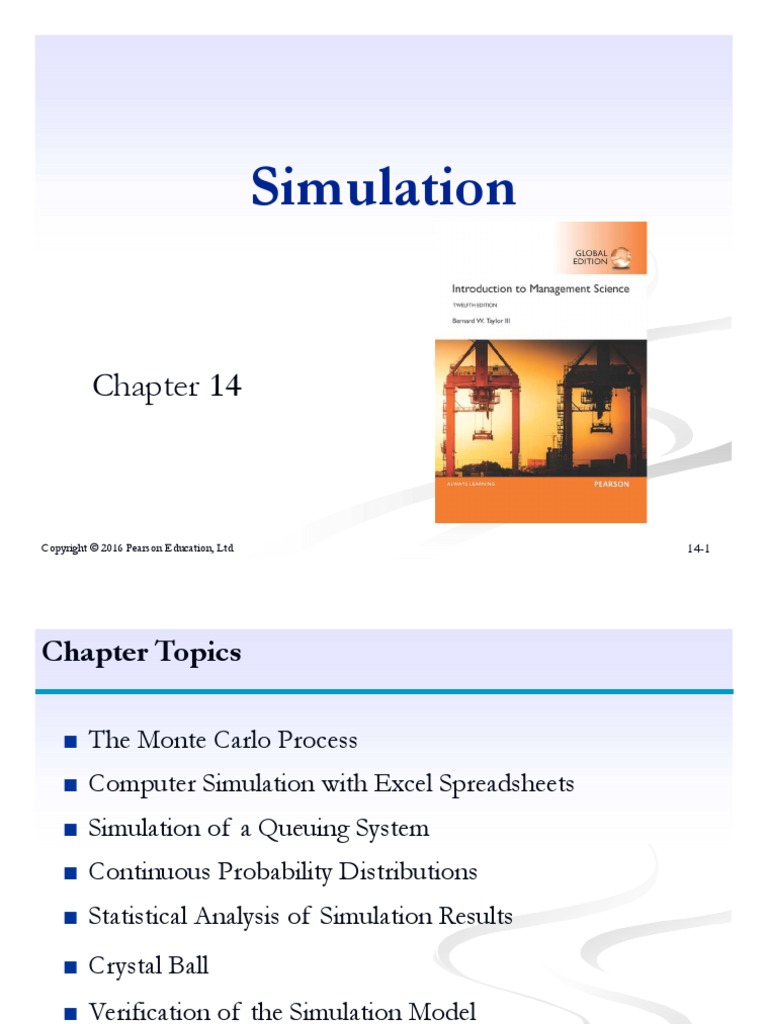 Ch14 Monte Carlo Simulation | PDF | Monte Carlo Method | Statistics