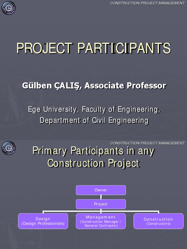 03 CPM Project Participants | PDF | Project Management | General Contractor