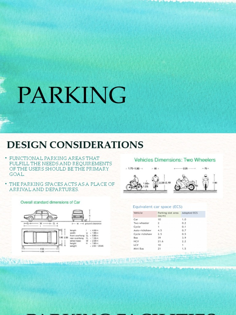 Parking | PDF | Parking Lot | Concrete