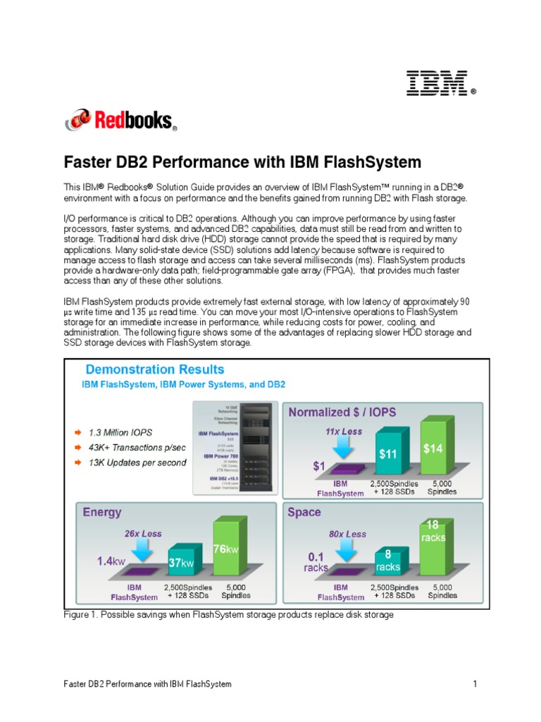 Faster DB2 Performance With IBM FlashSystem | PDF | Ibm Db2 | Databases