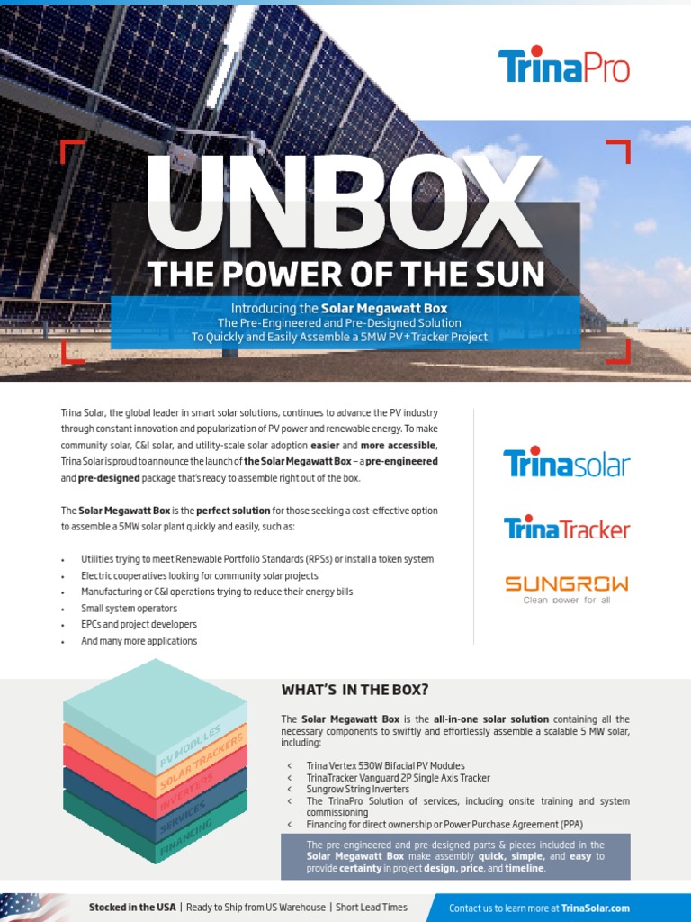 Trina SolarMegawattBox Brochure 05 | PDF | Solar Power | Photovoltaics