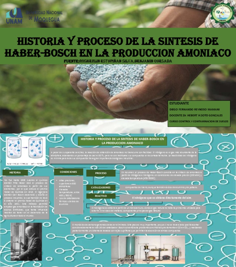 Reynoso Mamani Diego Fernando - Proceso Haber Bosh | PDF | Amoníaco ... Reynoso Mamani Diego Fernando - Proceso Haber Bosh | PDF | Amoníaco ...