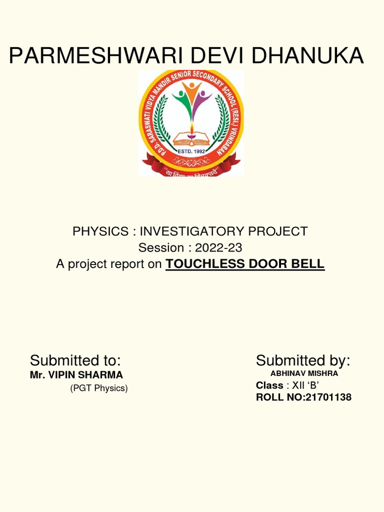 Parmeshwari Devi Dhanuka: Submitted To: Submitted by | PDF