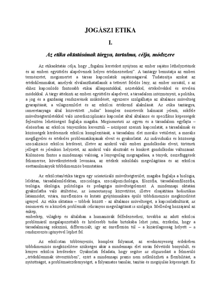 Nagy Zsolt - Jogaszi Etika | PDF