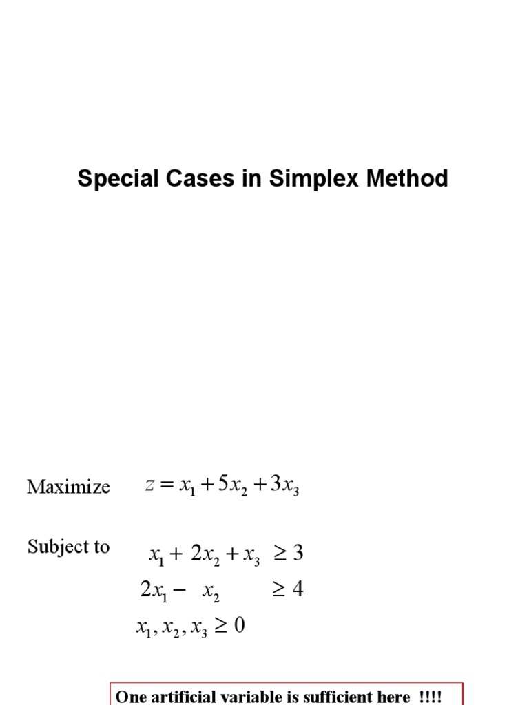 Special Cases-Matrix Formulation | PDF | Mathematical Optimization ...
