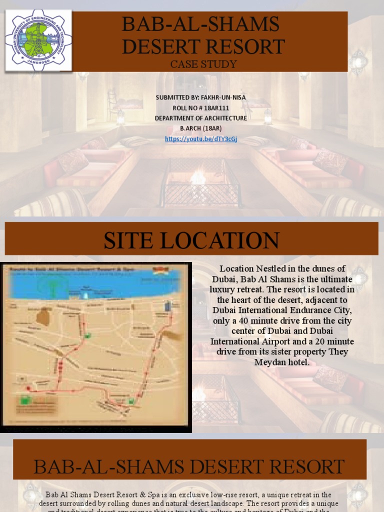 Bab Al Shams Desert Resort Case Study: A Luxury Retreat Nestled in the Dunes of Dubai | PDF | Dubai
