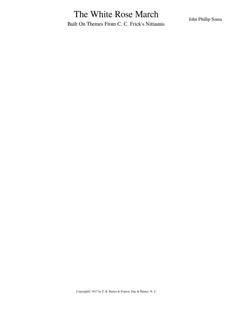 The White Rose March-Score - and - Parts | PDF | Music Technology ...