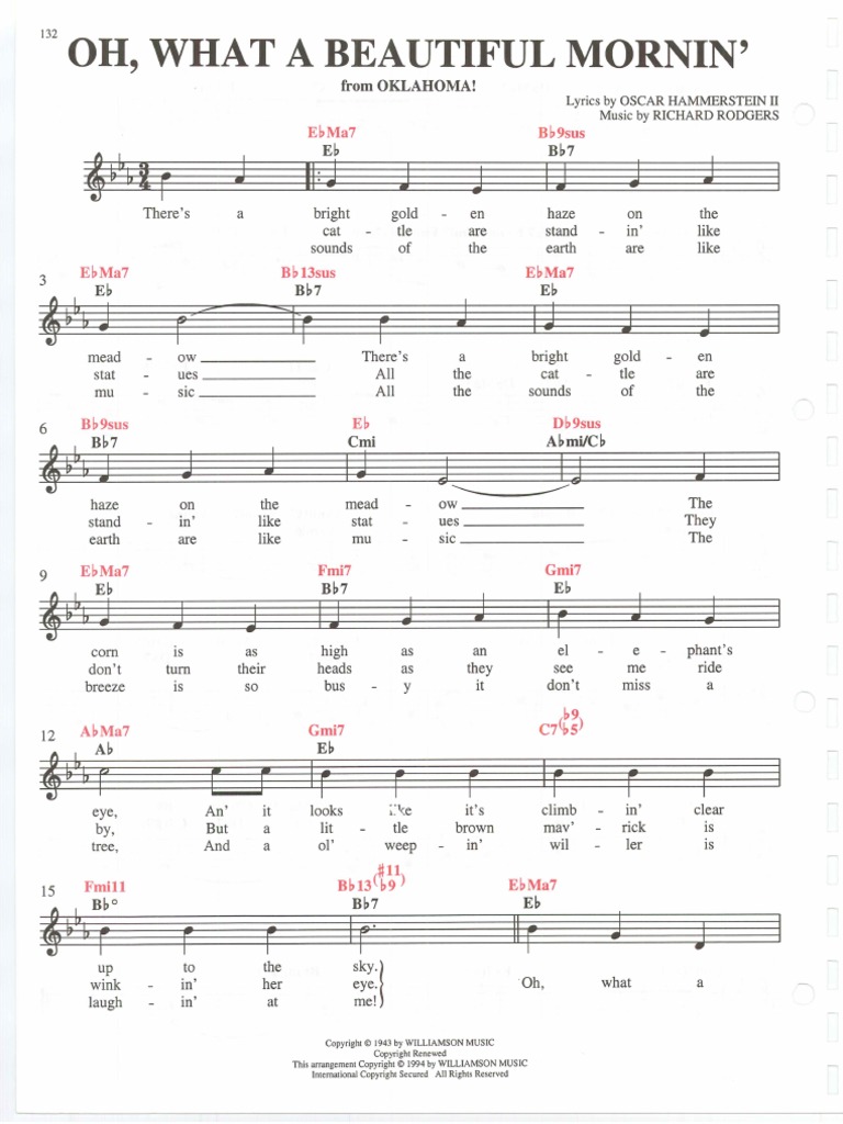 Oh, What A Beautiful Mornin' | PDF