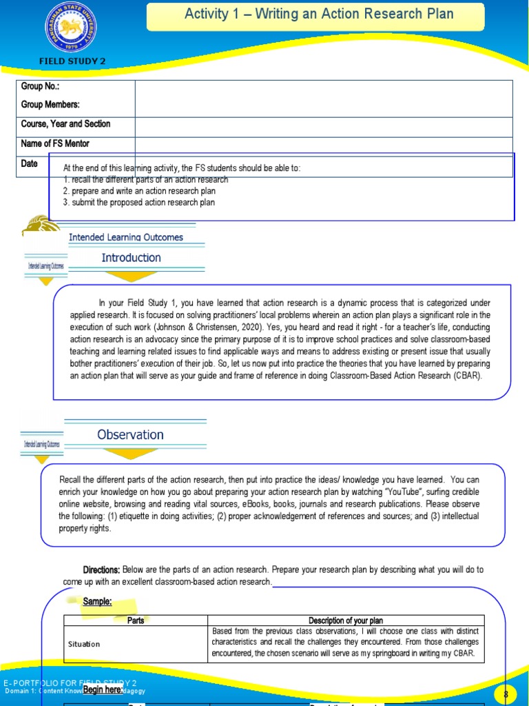 FS 2 Activity 1 (JM) | PDF | Action Research | Pedagogy