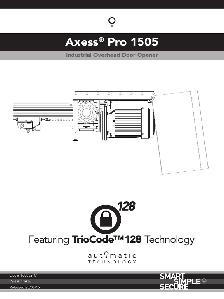 Axess 1505 Manual | PDF | Menu (Computing) | Screw