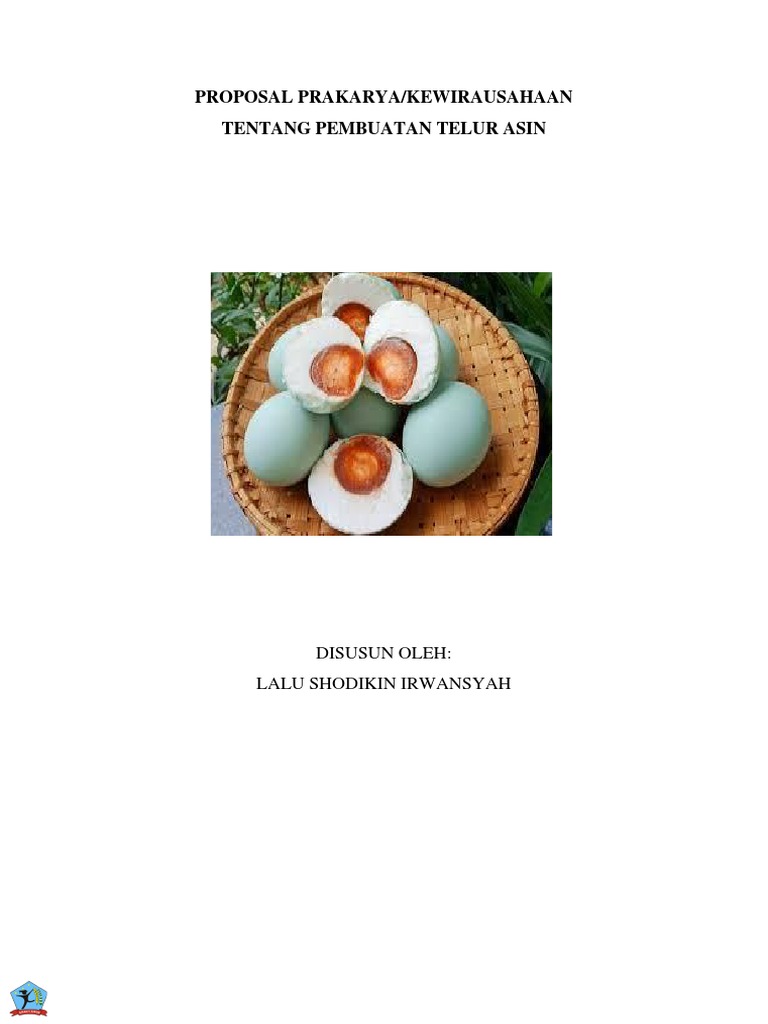 Telur Asin untuk Bisnis: Panduan Lengkap Membuat dan Memasarkan Telur Asin | PDF