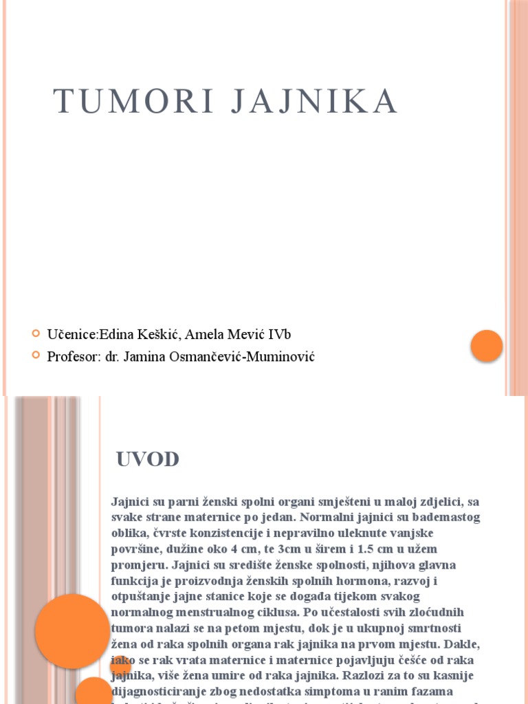 Tumori Jajnika | PDF