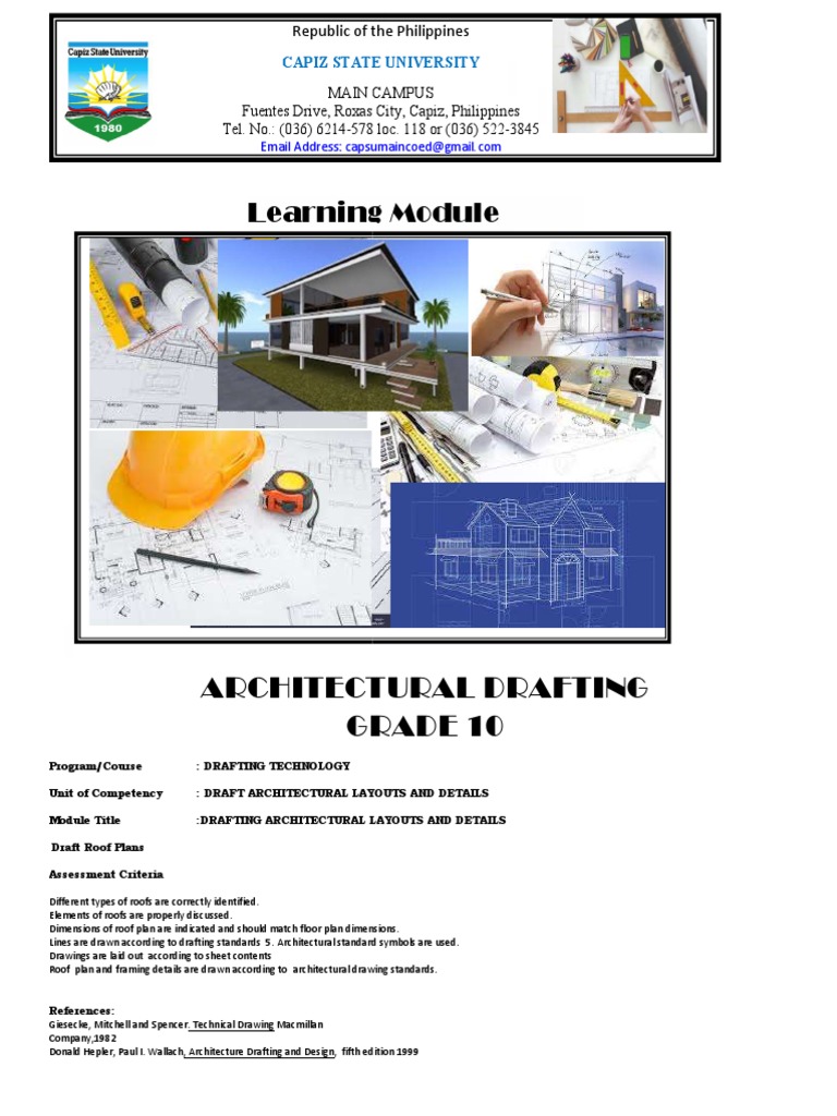 Drafting Module 10 Ab 2nd Q | PDF | Roof | Framing (Construction)