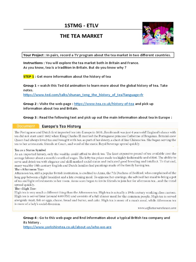 Tea Market ETLV | PDF