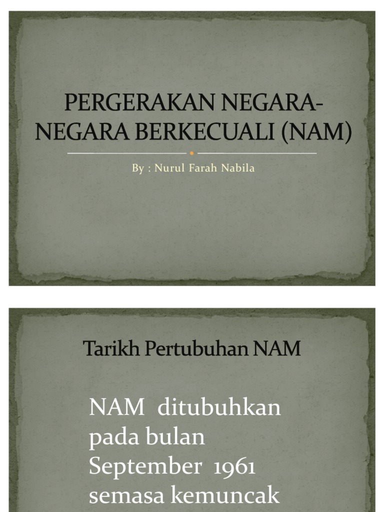 Pergerakan Negara-Negara Berkecuali (Nam) | PDF