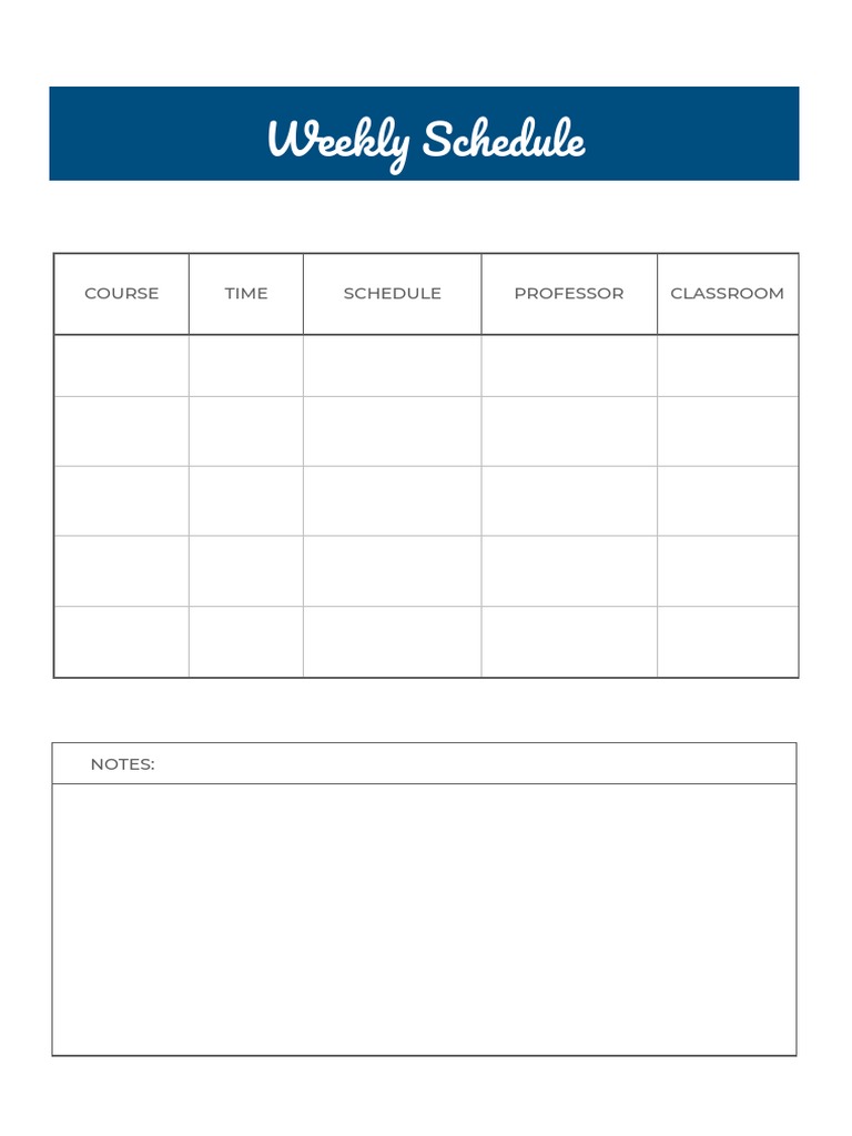 Printable College Planner TemplateTemplate 1 7 7 | PDF