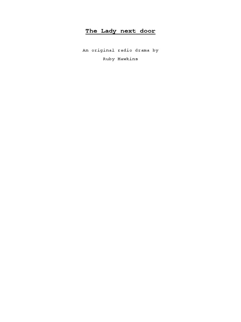 The Lady Next Door Pdf