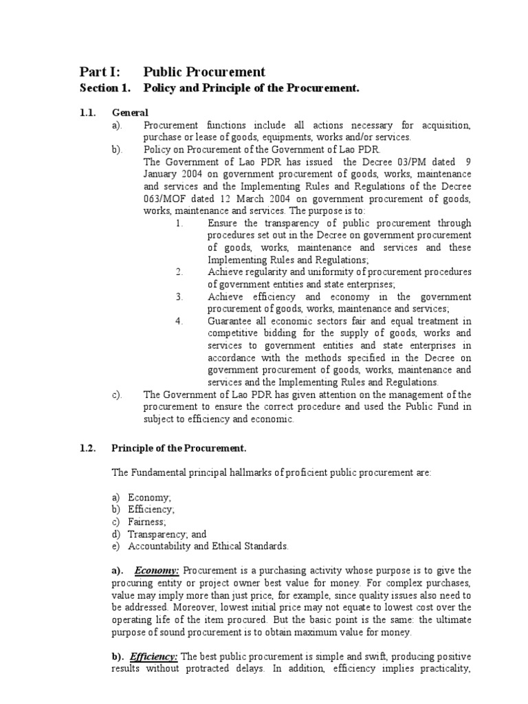 Procurement Manual | PDF | Construction Bidding | Request For Proposal