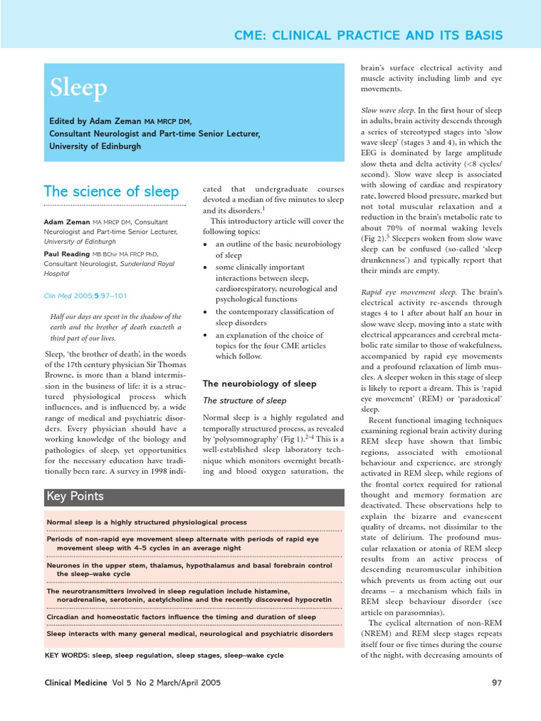 Sleep | PDF | Sleep | Rapid Eye Movement Sleep