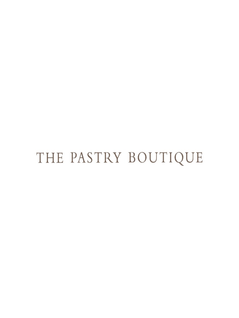 Park Hyatt Saigon The Pastry Boutique Menu 2022 - 3 6 | PDF | Macaron ...