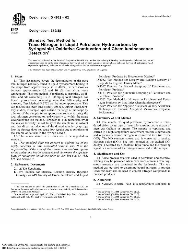 Astm D 4629 | PDF