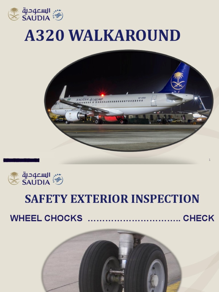 A320 Walkaround Checklist | PDF | Landing Gear | Manufactured Goods