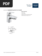 GROHE Specification Sheet 31226000 | PDF