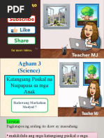 SCI3 - Q2 - M2 - Mga Hayop Sa Kapaligiran-I | PDF